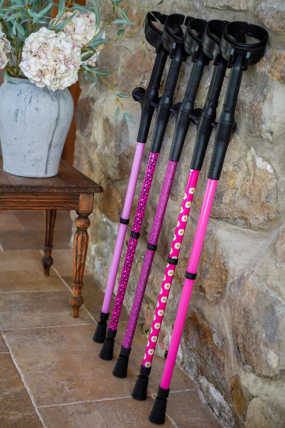 Bright Pink Crutches | Coloured Crutches | Cool Crutches