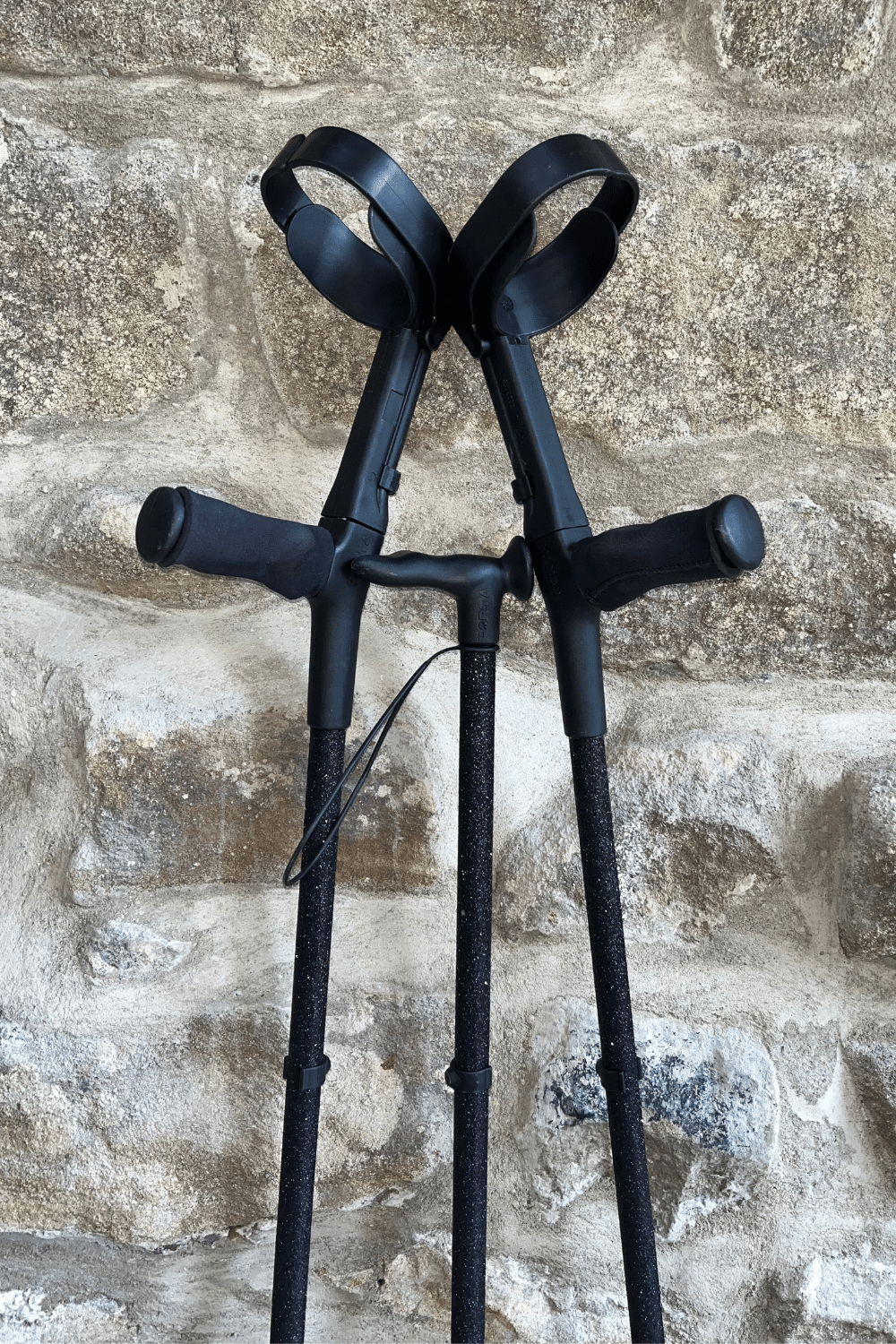 Black Glitter Crutches | Sparkly Crutches | Cool Crutches